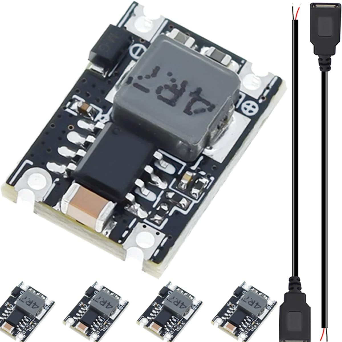 DAOKAI 3A Mini Step Down Module,Buck Converter Board DC-DC 5V-30V to 5V ...