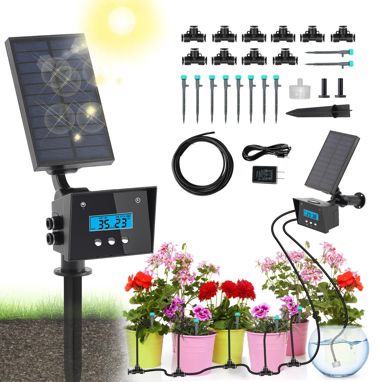 DAOTAILI Solar Drip Irrigation System, Automatic Irrigation System for ...