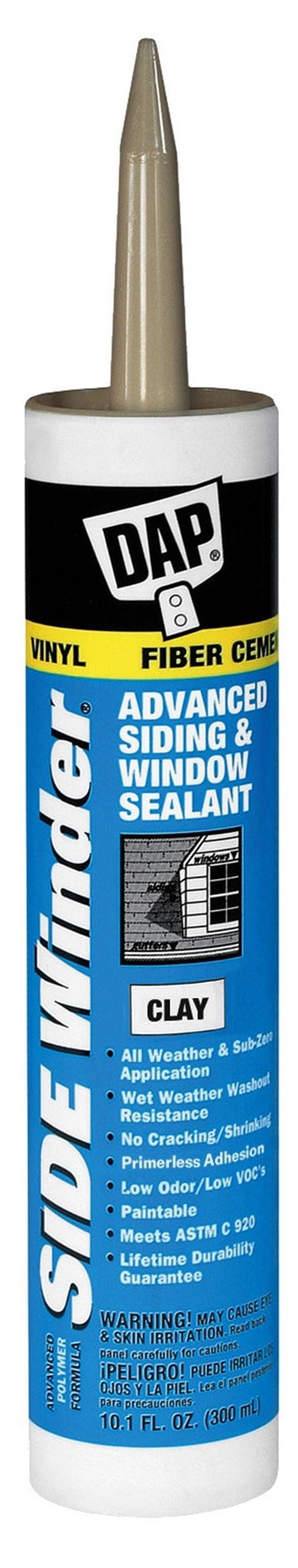 DAP 00804 Side Winder Advanced Polymer Siding and Window Sealant, Clay ...