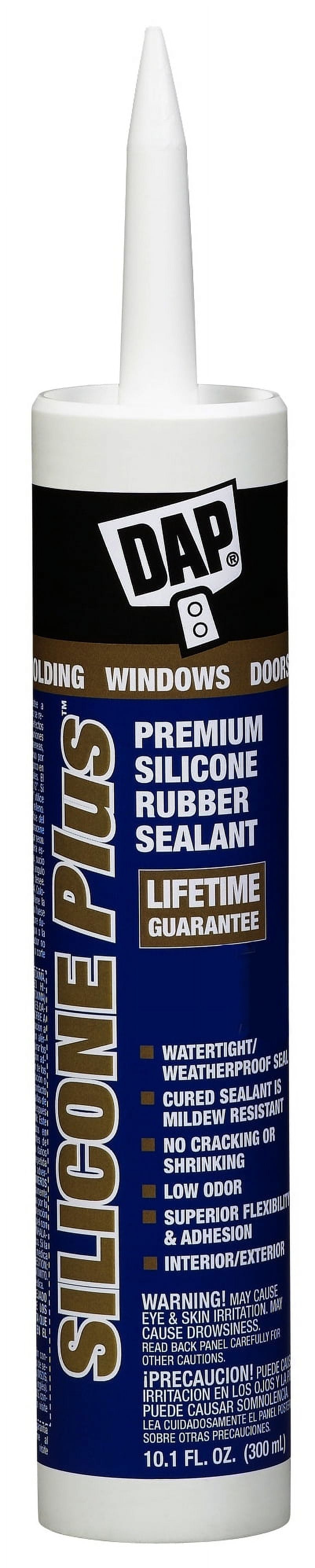 DAP 08771 10.1 oz. Clear Silicone Plus Window & Door Sealant - Walmart.com