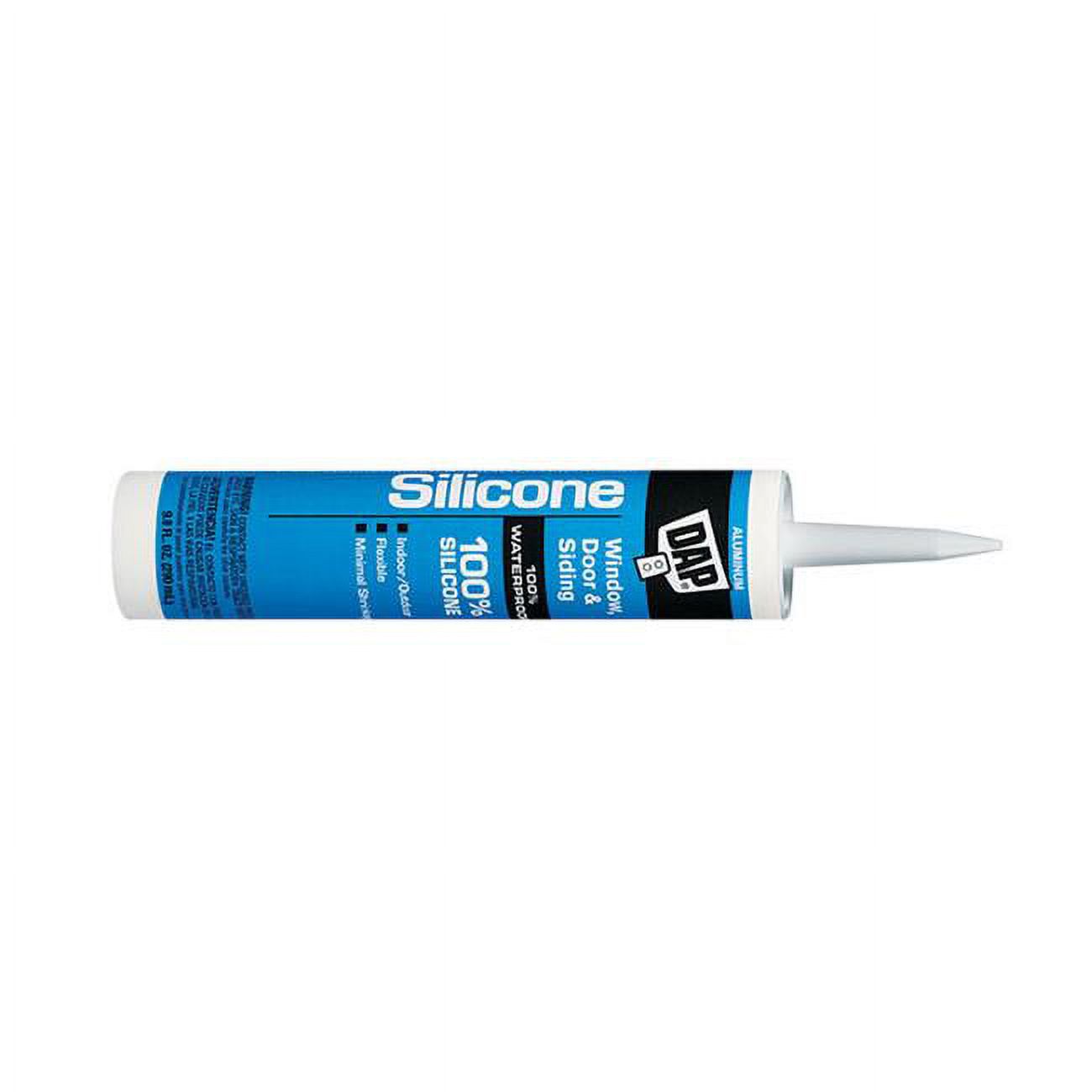DAP 10.1 oz Siding & Window Rubber Door Sealant Silicone, Aluminum ...