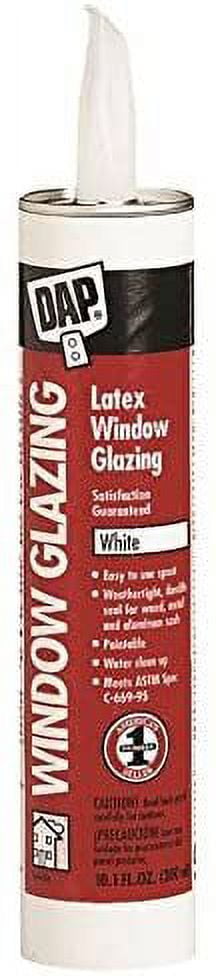 DAP Latex Window Glaze - Acrylic Latex Sealant - 10 oz, White - Walmart.com