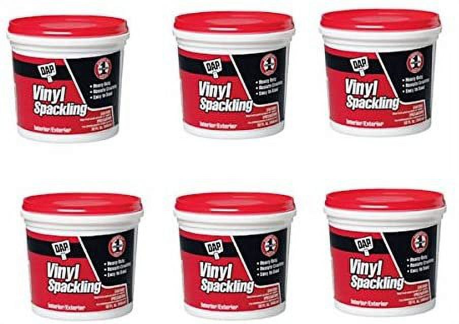 DAP 12132 Vinyl Spackling All-Purpose Heavy-Duty Formula - 1 Quart Case ...