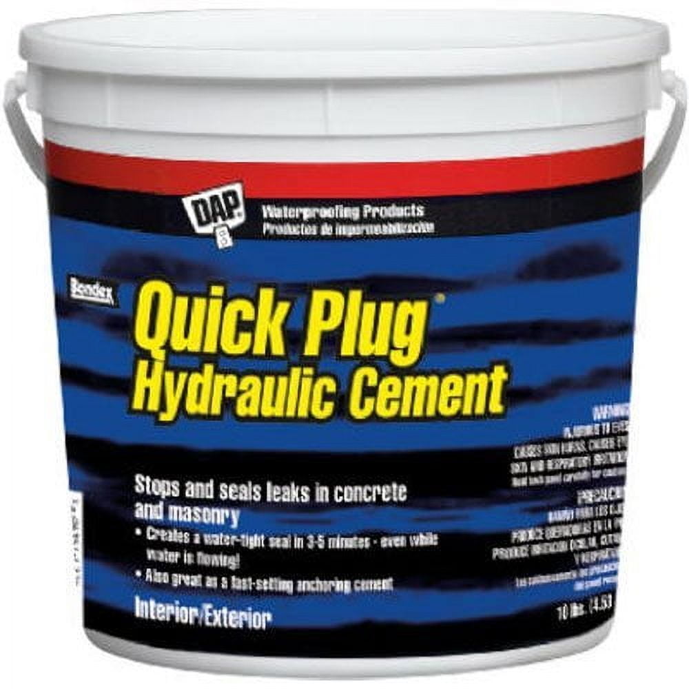 DAP 14090 10 lb Quick Plug Hydraulic Cement - Walmart.com