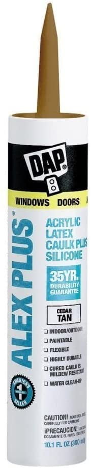 DAP 18122 18 Pack 10.1 oz. Alex Plus All Purpose Acrylic Latex Adhesive ...