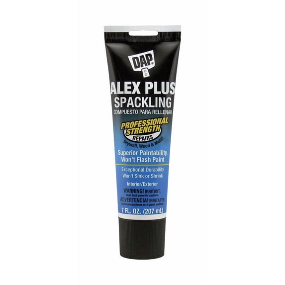 DAP Alex Plus Spackling Paste - 7 Oz, White, Interior/Exterior Use ...