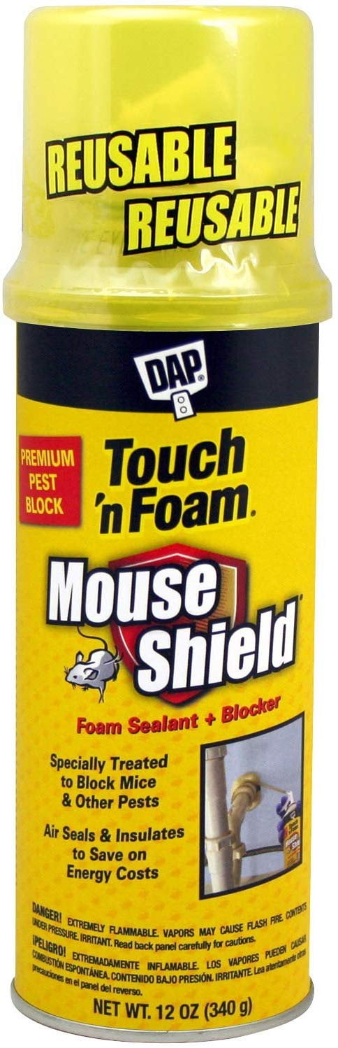 DAP Mouse Foam Sealant - Expands to Fill Gaps, Blocks Mice - 12oz ...