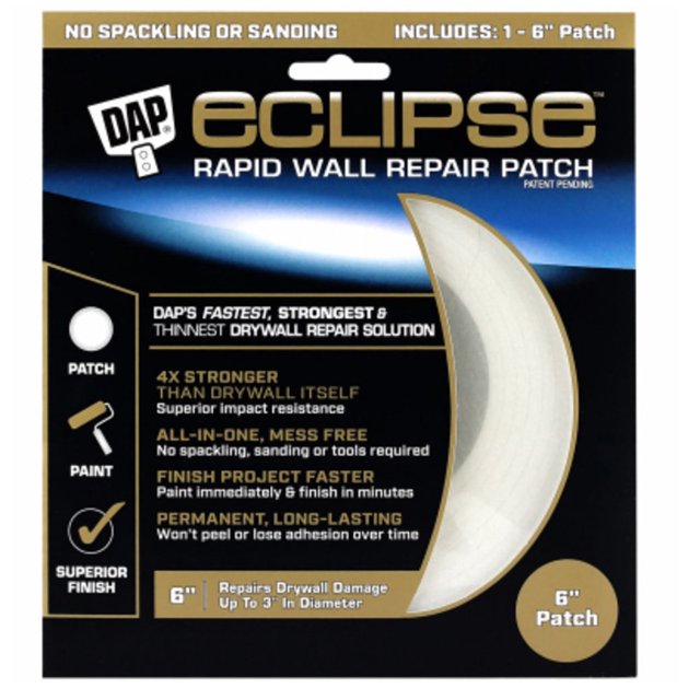 DAP 7079809165 Eclipse Wall Patch, Neutral, 6 Inch, Each - Walmart.com