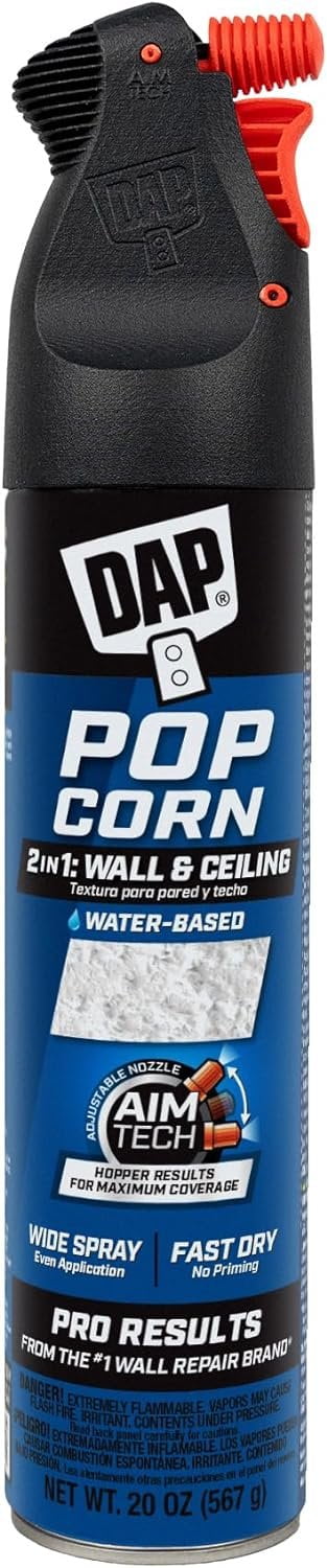 DAP 7079850025 Popcorn Water Based 2in1 Wall & Ceiling Texture Spray ...