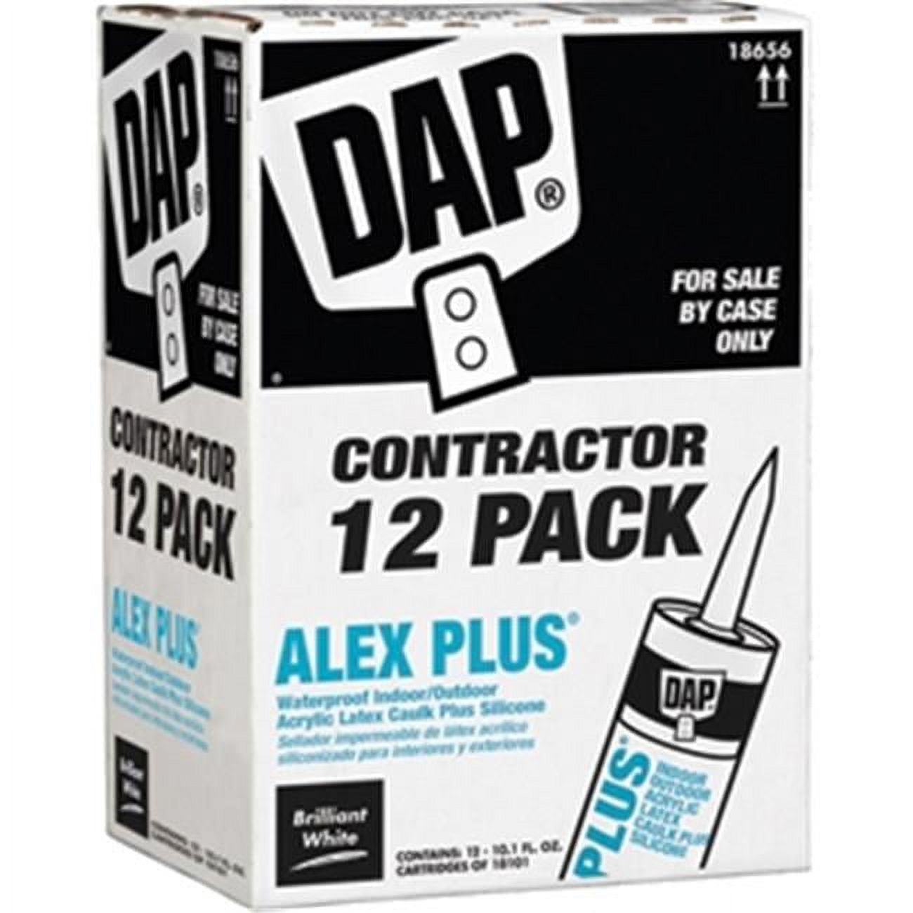 DAP Alex Plus Acrylic Latex Caulk Plus Silicone, White 5.5 OZ - Walmart.com