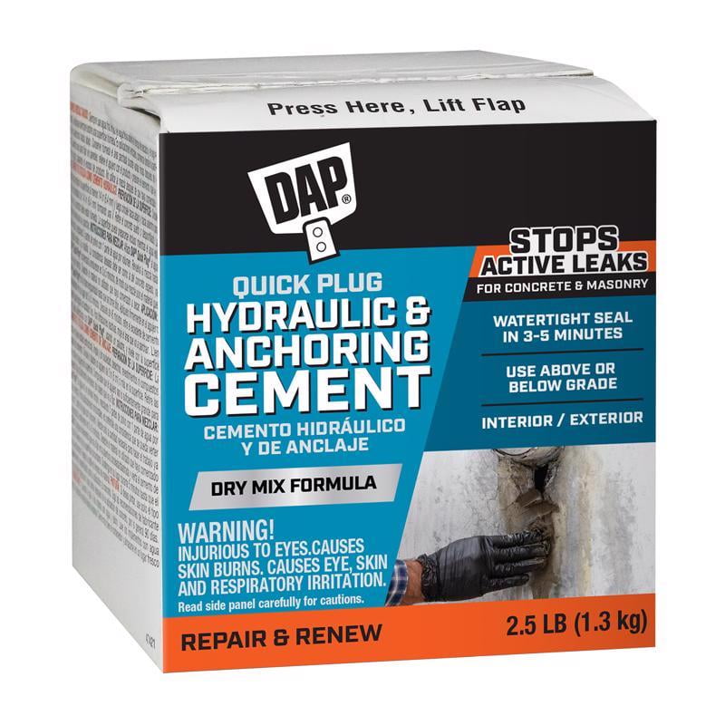 DAP Quick Plug 14084 Hydraulic and Anchoring Cement, Powder, Gray, 28 ...