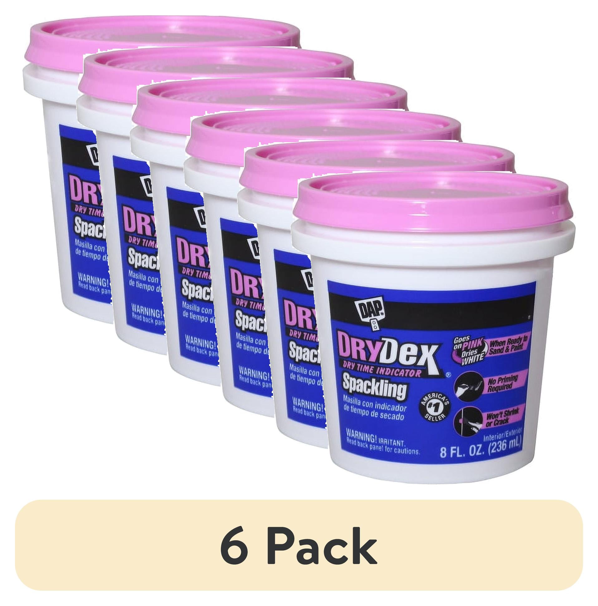 (6 pack) DAP DRYDex Spackle Interior/Exterior, 8 fl oz - Walmart.com