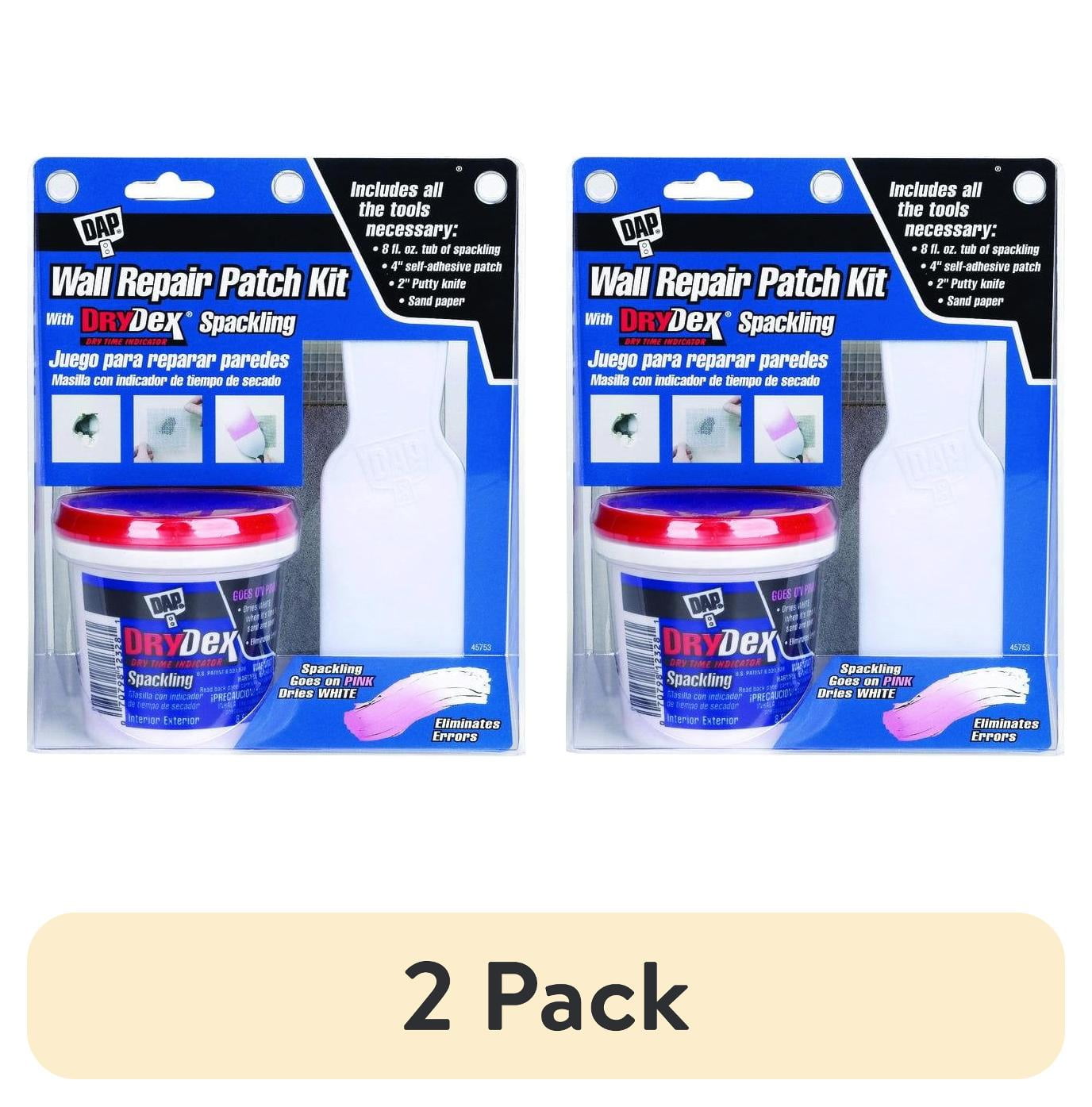 (2 pack) DAP DryDex 8 oz White Spackling Wall Plaster Repair Kit ...