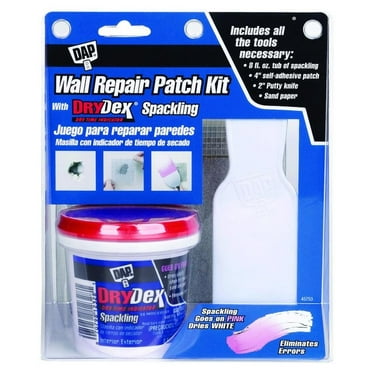 Duck Brand 8 in. x 8 in. White Fiberglass Wall Repair Patch, 2 Pack ...