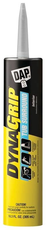 DAP DynaGrip Tub Surround Construction Adhesive 10.3 oz - Walmart.com