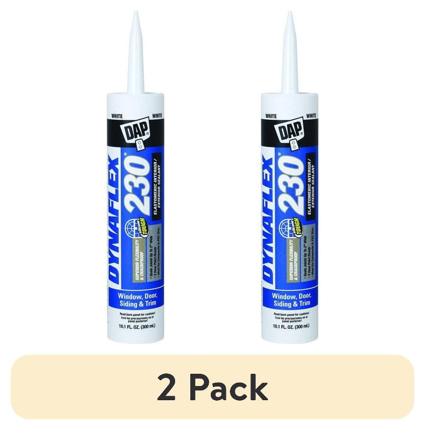 (2 pack) DAP Dynaflex 230 10.1 oz White Premium Elastomeric Sealant ...