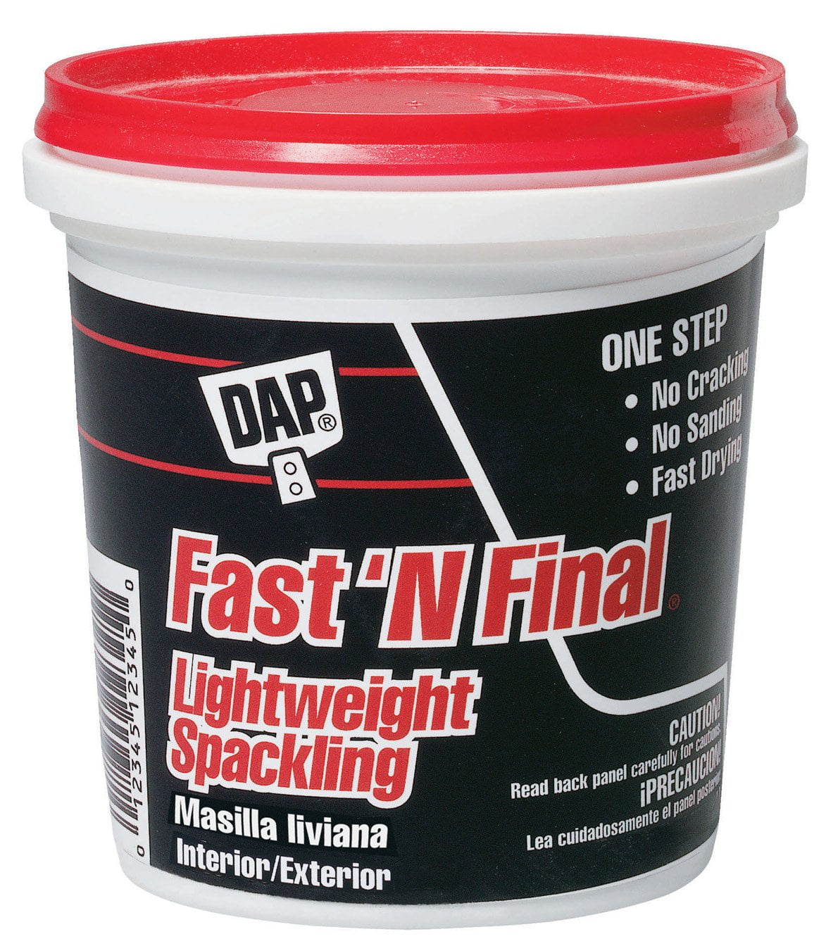 DAP Fast 'N Final® Lightweight Spackle, 16 oz Multi Surface Use ...