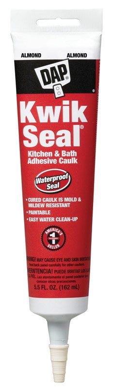 DAP Kwik Seal Almond Acrylic Latex Kitchen and Bath Adhesive Caulk 5.5 ...