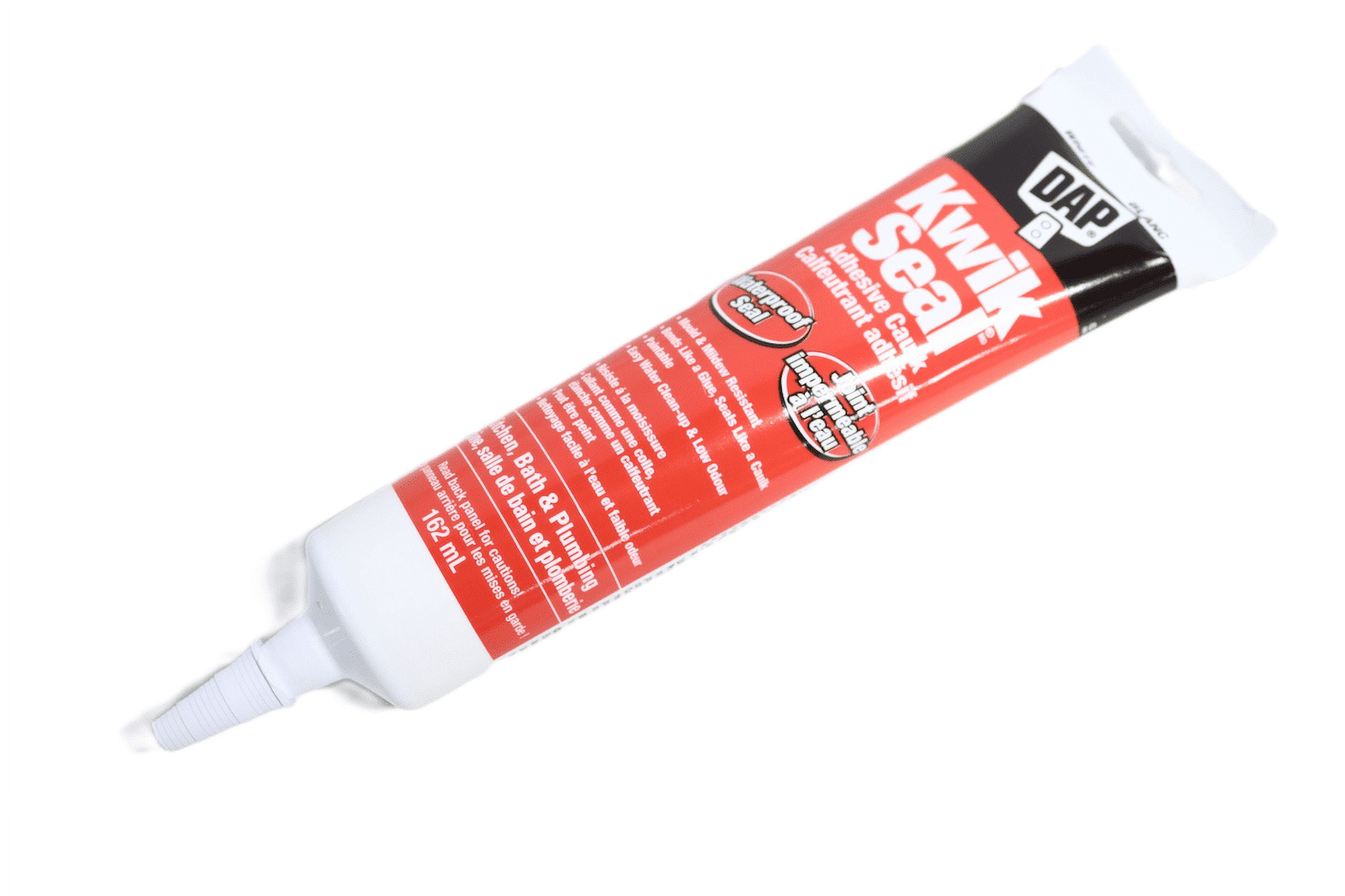 DAP Kwik Seal Plus White Siliconized Latex Kitchen and Bath Caulk 5.5 ...