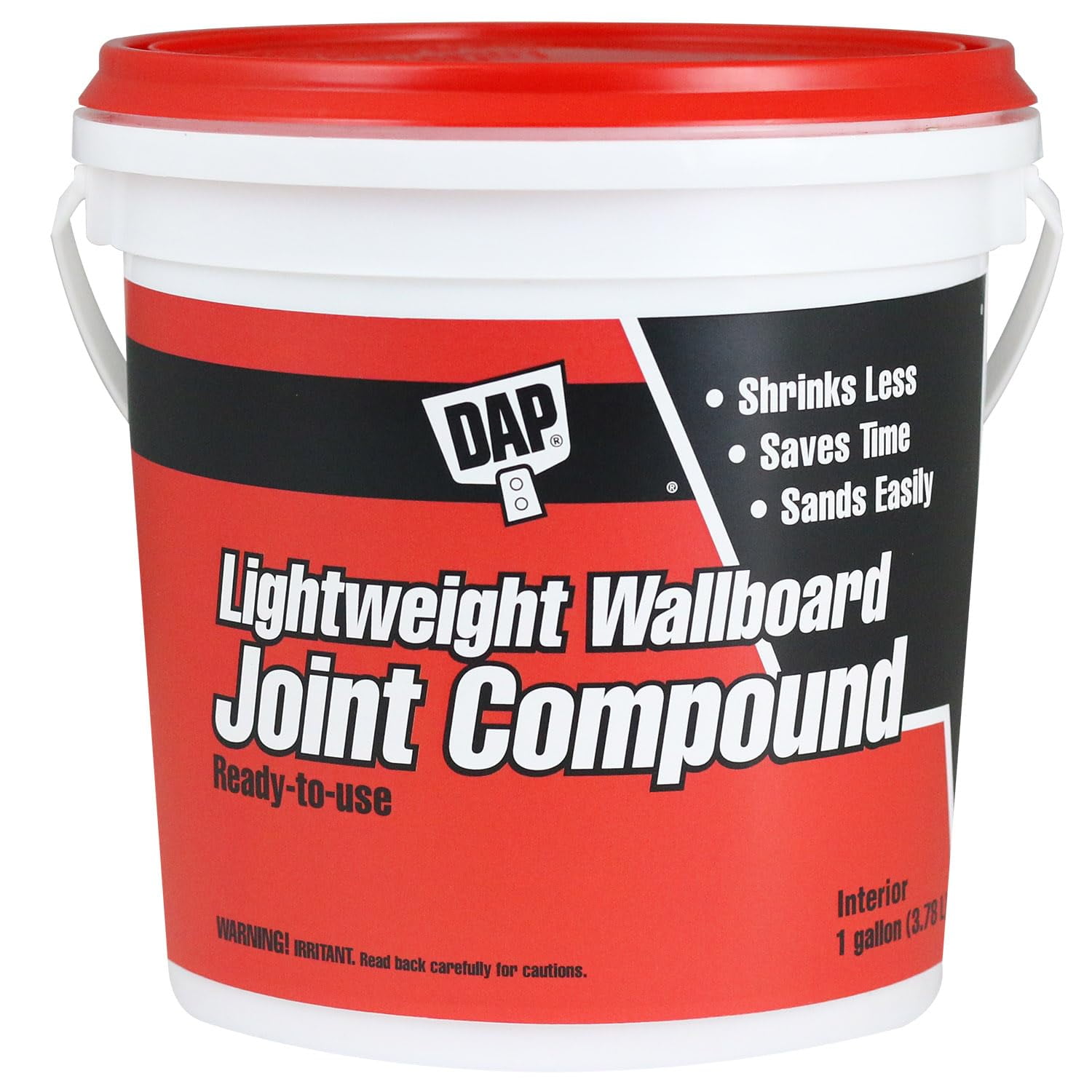 DAP Lightweight Wallboard Joint Compound, White, 1 Gal (7079810114 ...