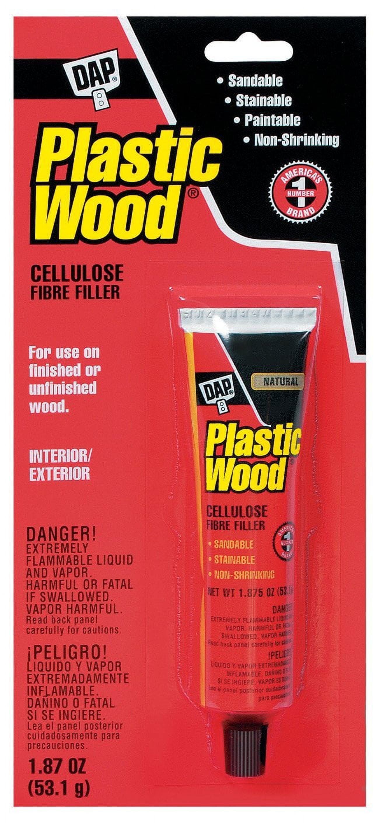 DAP Plastic Wood 1.8 Oz. Natural Solvent Professional Wood Filler ...