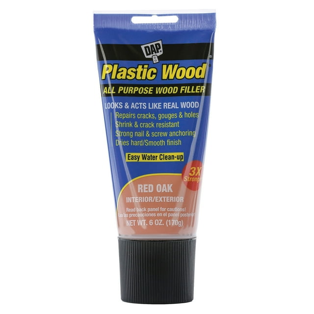 DAP, Plastic Wood, All-Purpose Wood Filler - 6 oz - Red Oak - Walmart.com