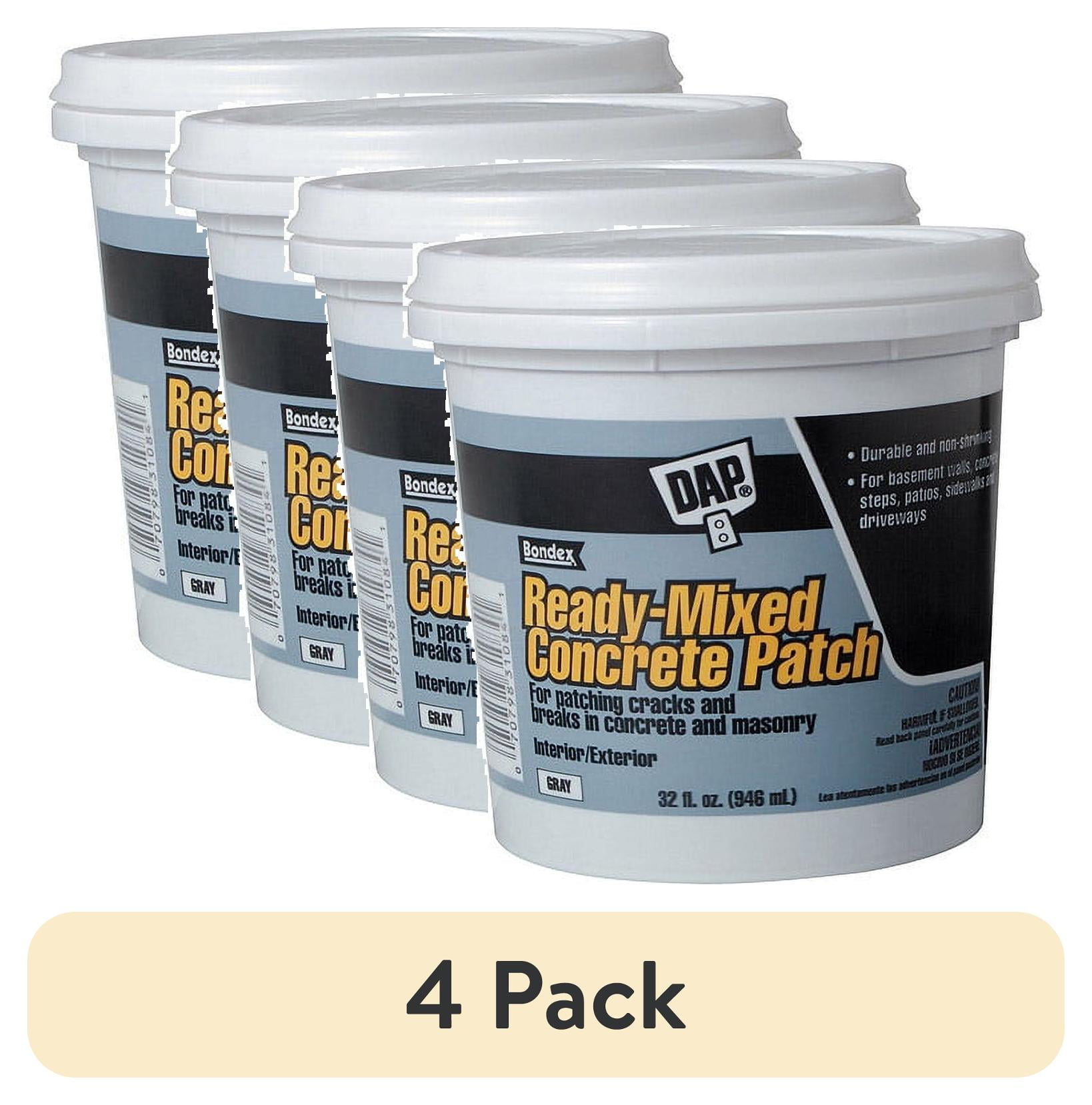 (4 pack) DAP® 32 oz Gray Ready-Mixed Concrete Patch Bucket - Walmart.com