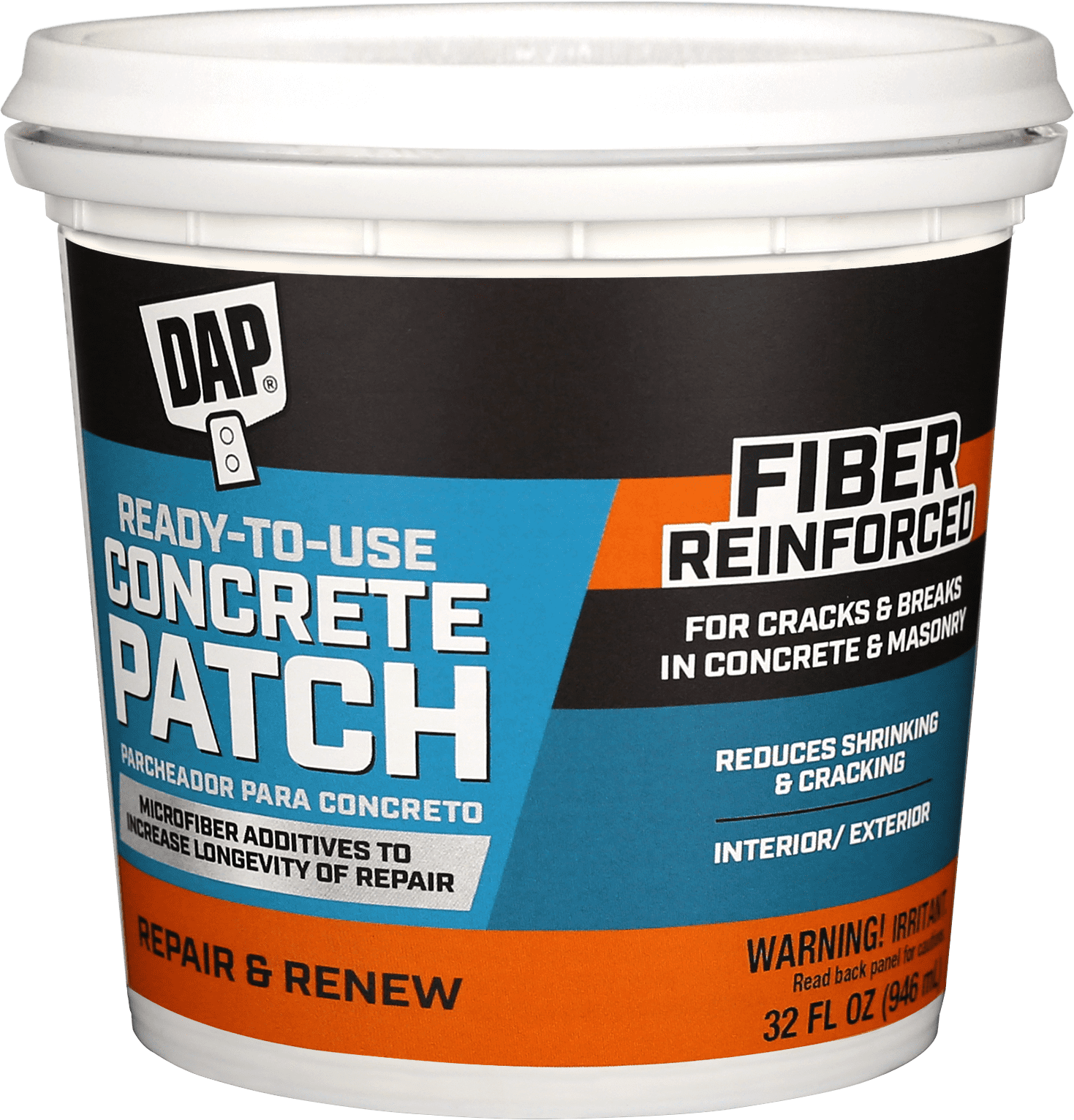 DAP® 32 oz Gray Ready-Mixed Concrete Patch Bucket - Walmart.com