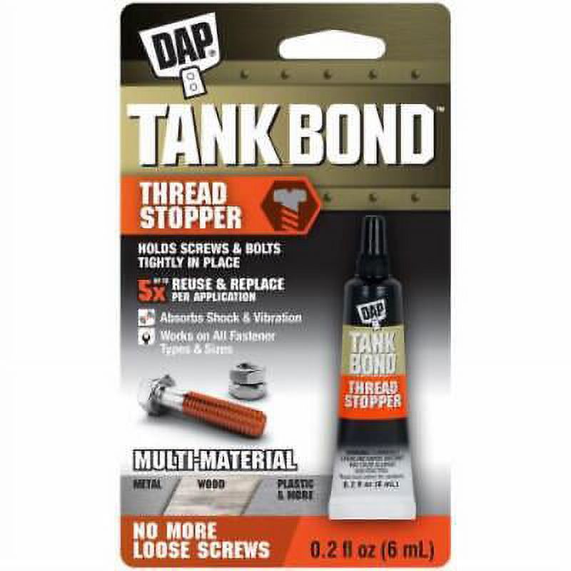DAP Tank Bond Medium Strength Polymer Thread Locker 0.2 oz (Pack of 12 ...