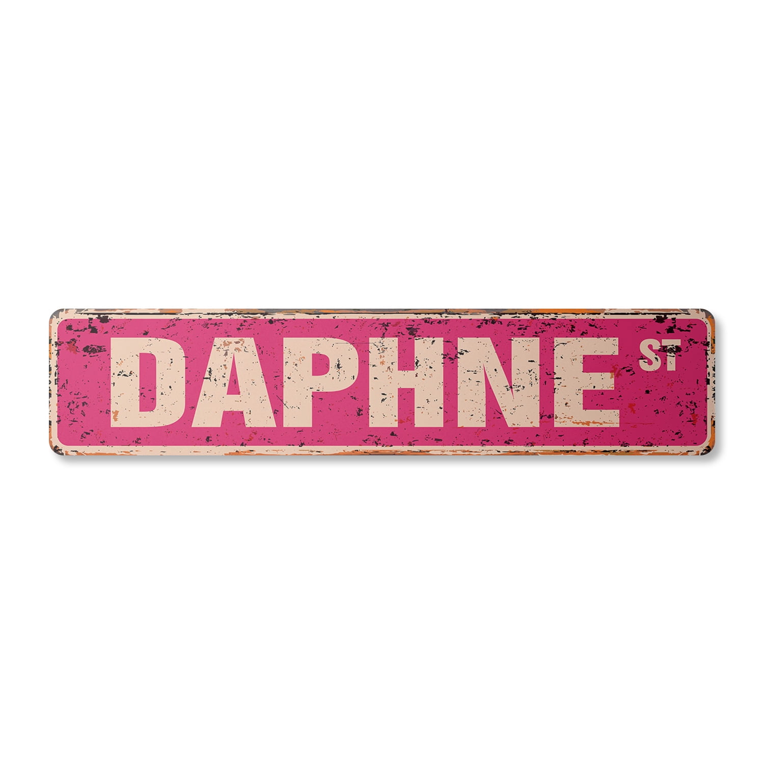DAPHNE Vintage Plastic Street Sign Childrens Name Room Sign | Indoor ...