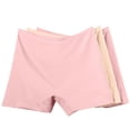 DAPRZIY 3 Pack Women's Boyshorts Plus Size Underwear Solid Color Cotton ...