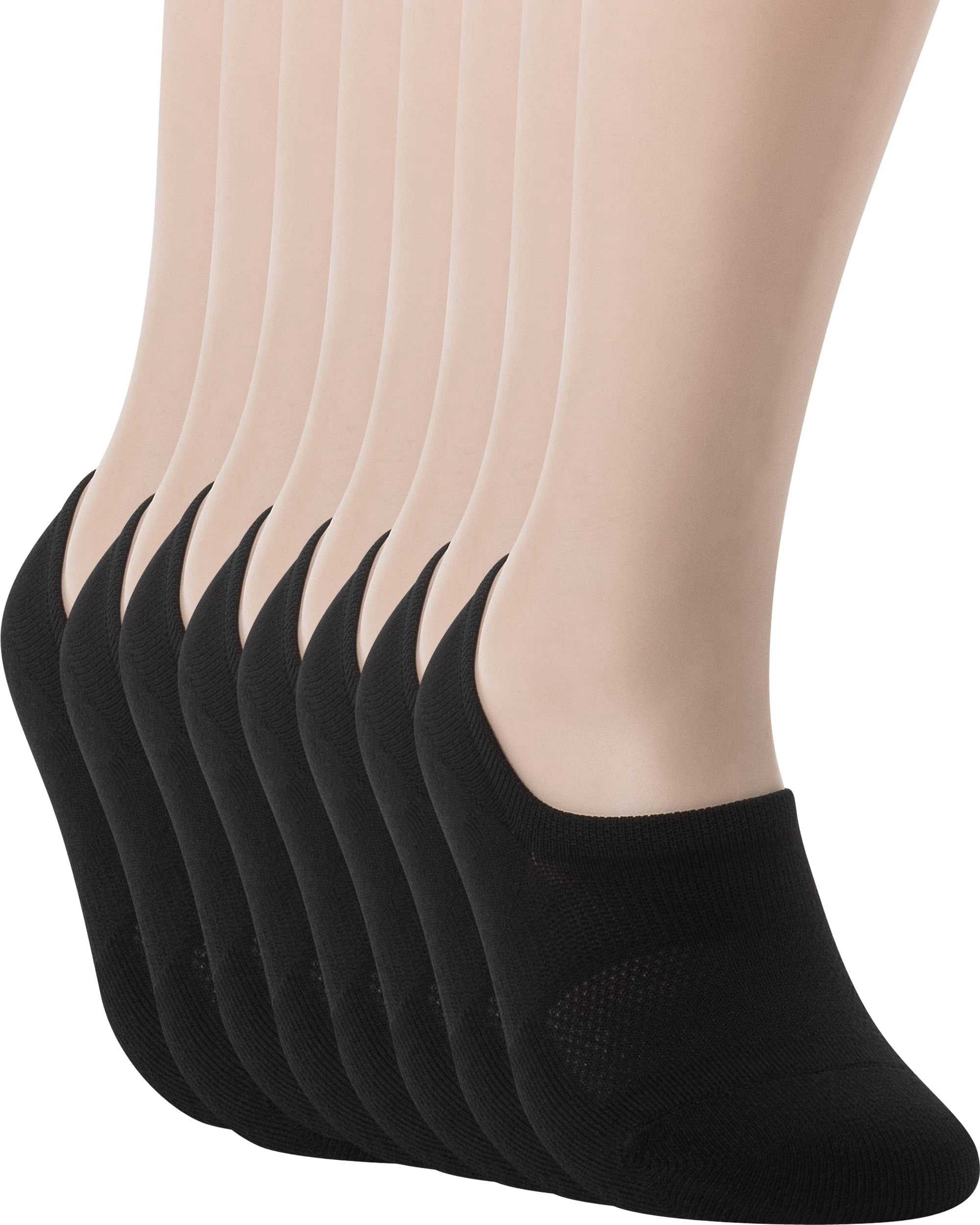 DAPRZIY No Show Socks Wide Toe Box For Health Bunion Unisex Size S to X ...
