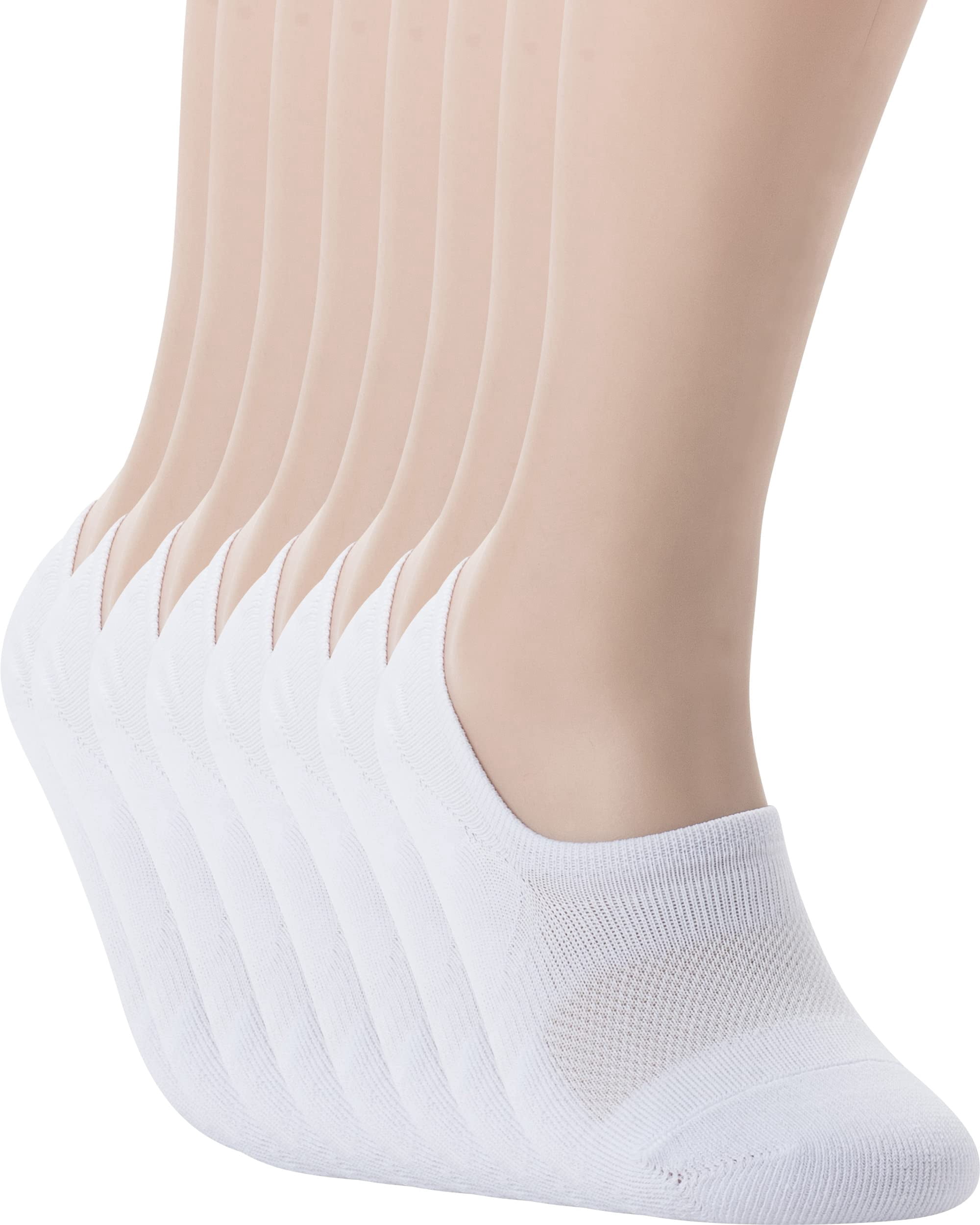 DAPRZIY No Show Socks Wide Toe Box For Health Bunion Unisex Size S to X ...