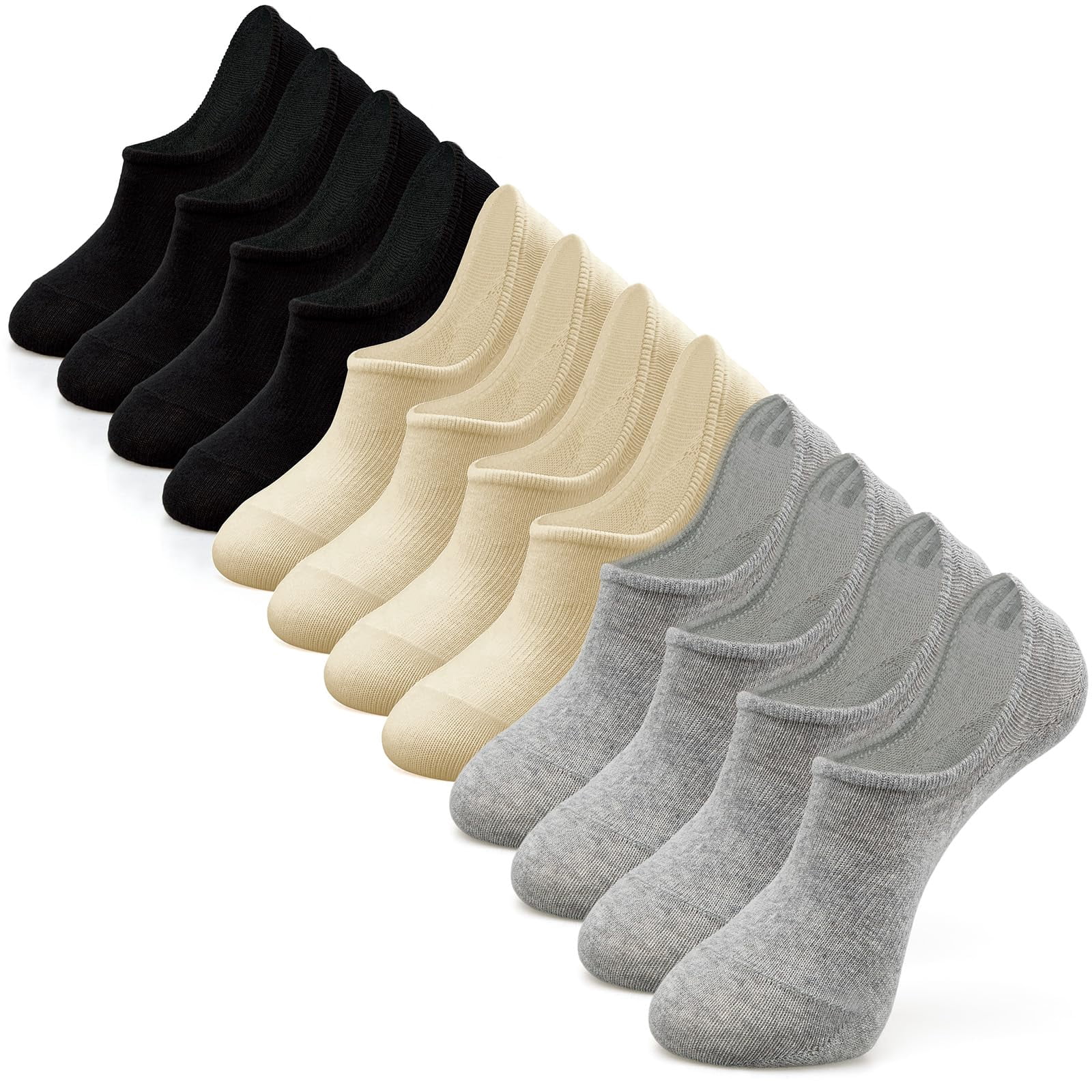 DAPRZIY No Show Socks Women & Men Low Cut Ankle Short Anti-slid ...