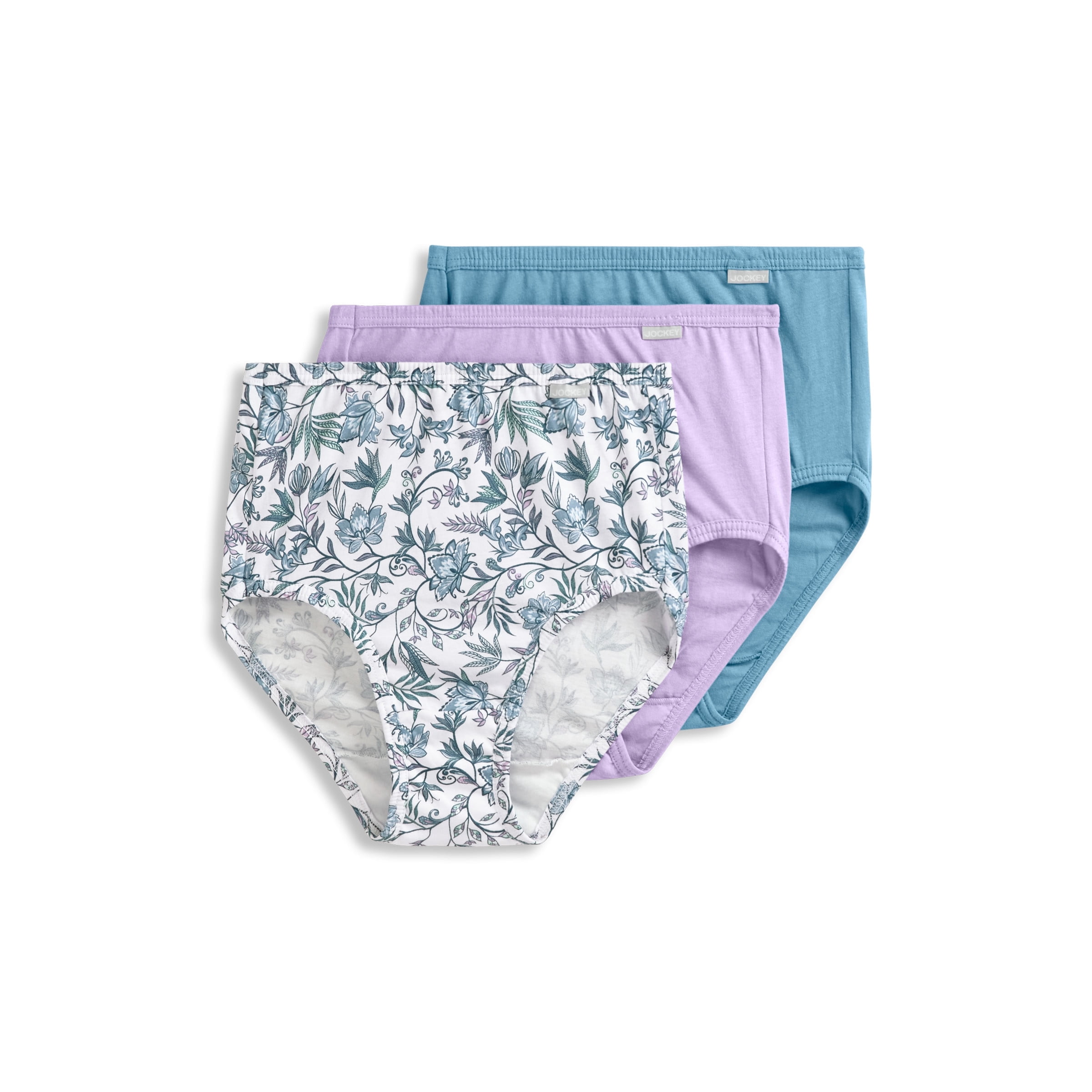 DAPRZIY Women's Plus Size 100% Cotton Elance Brief - 3 Pack - Walmart.com