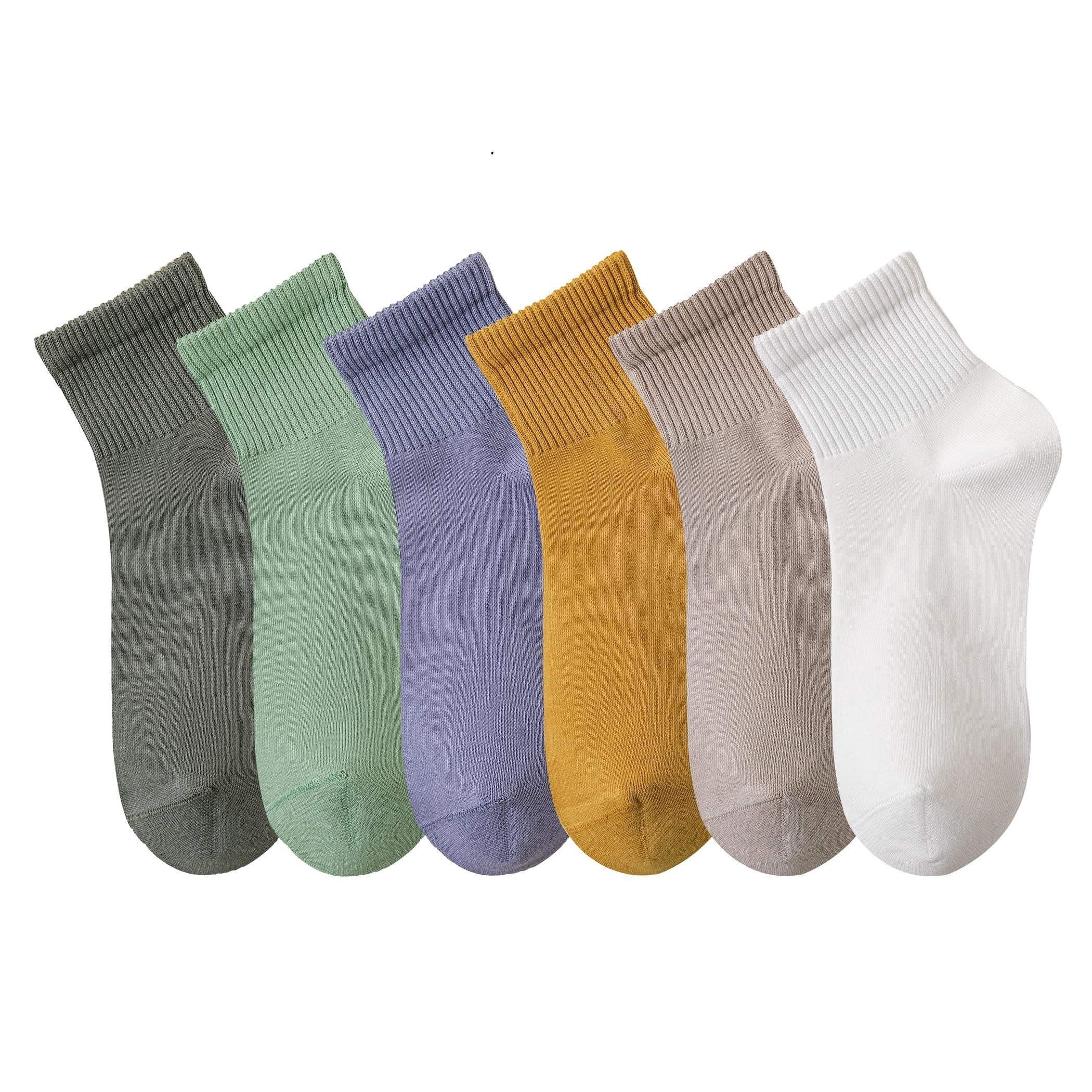 DAPRZIY Womens Mini Crew Ankle Socks Athletic Casual Cotton Socks for ...
