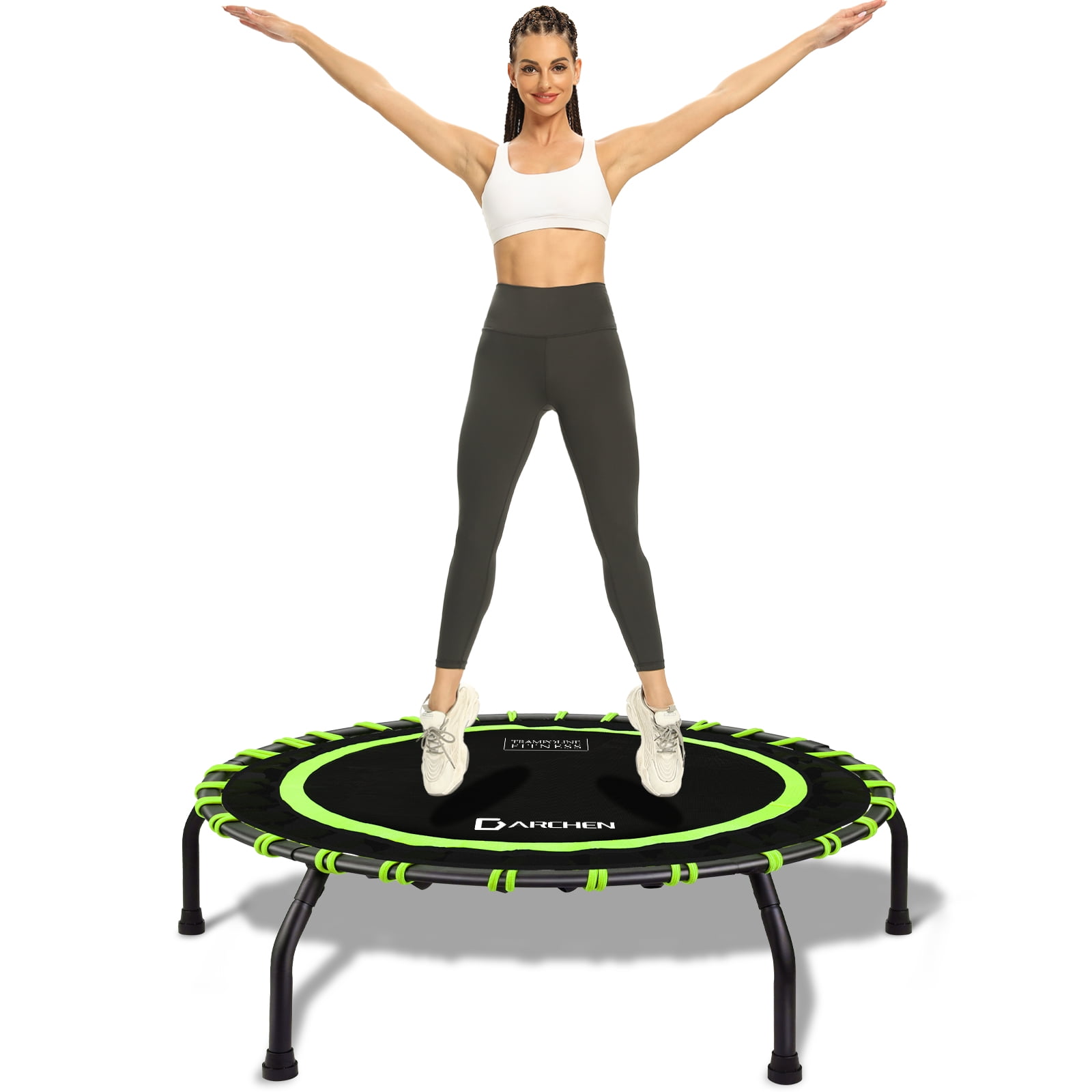 DARCHEN 400LBS Rebounder Trampoline for Adults, Mini Trampoline Indoor ...