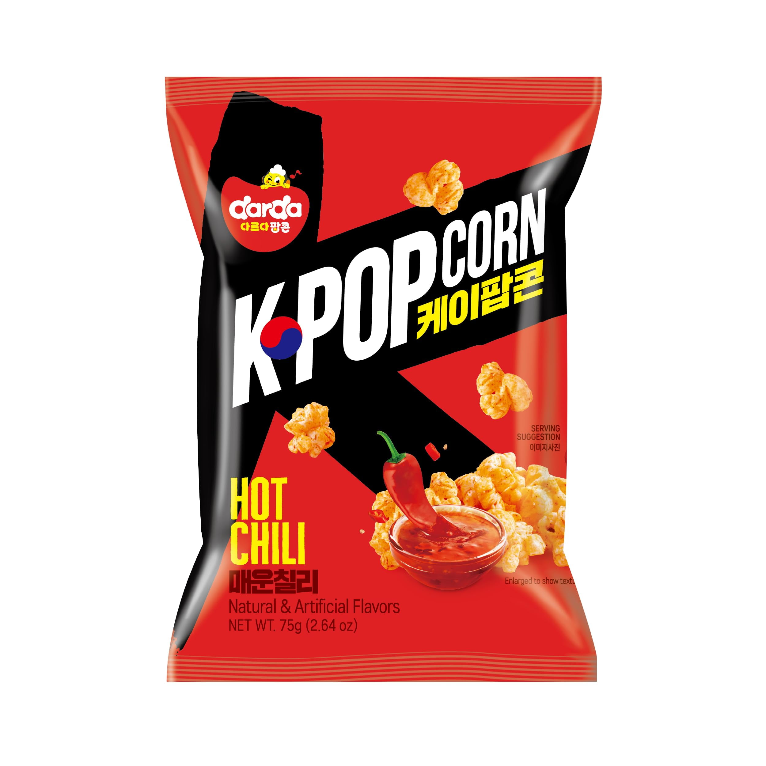 DARDA KPopcorn Hot Chili CCF19 - Spicy Popcorn Snack with Bold Chili ...