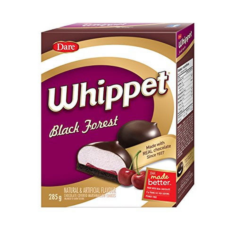 Dare Whippet Black Forest Chocolate Cherry Cookies, 285g/10.1oz, Peanut ...