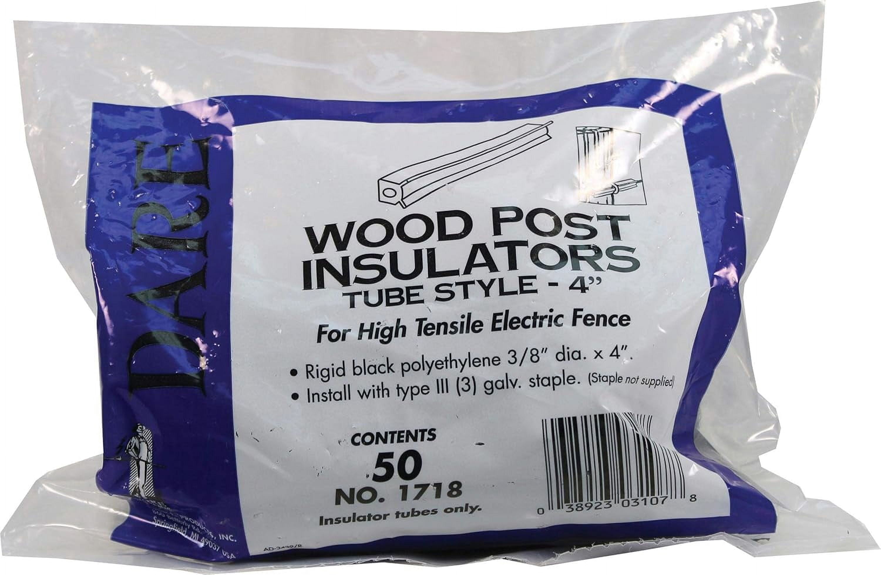 Dare Products 1718 831957 Tube Wood Post Insulator, Black, 4" - Walmart.com