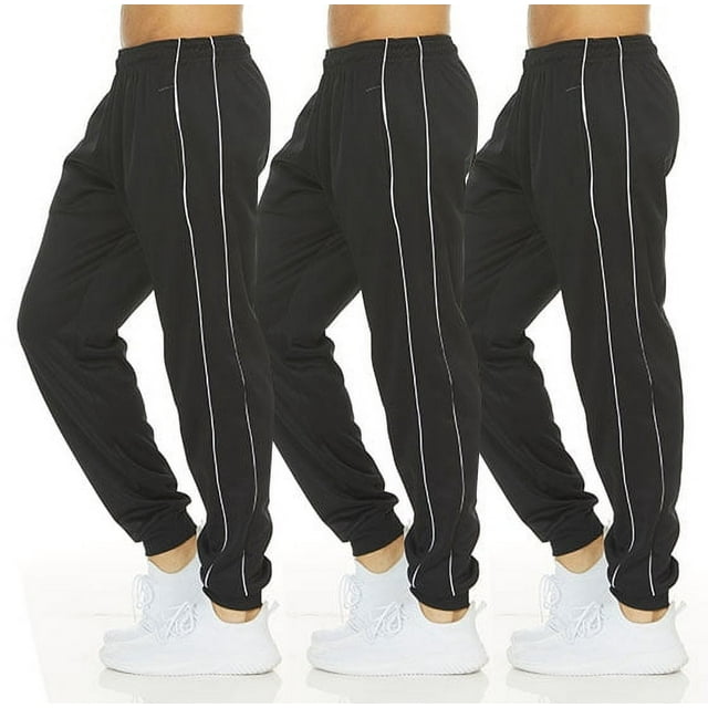 DARESAY Men's Tech Fleece Joggers, 3-Pack, Dry Fit, Performance ...