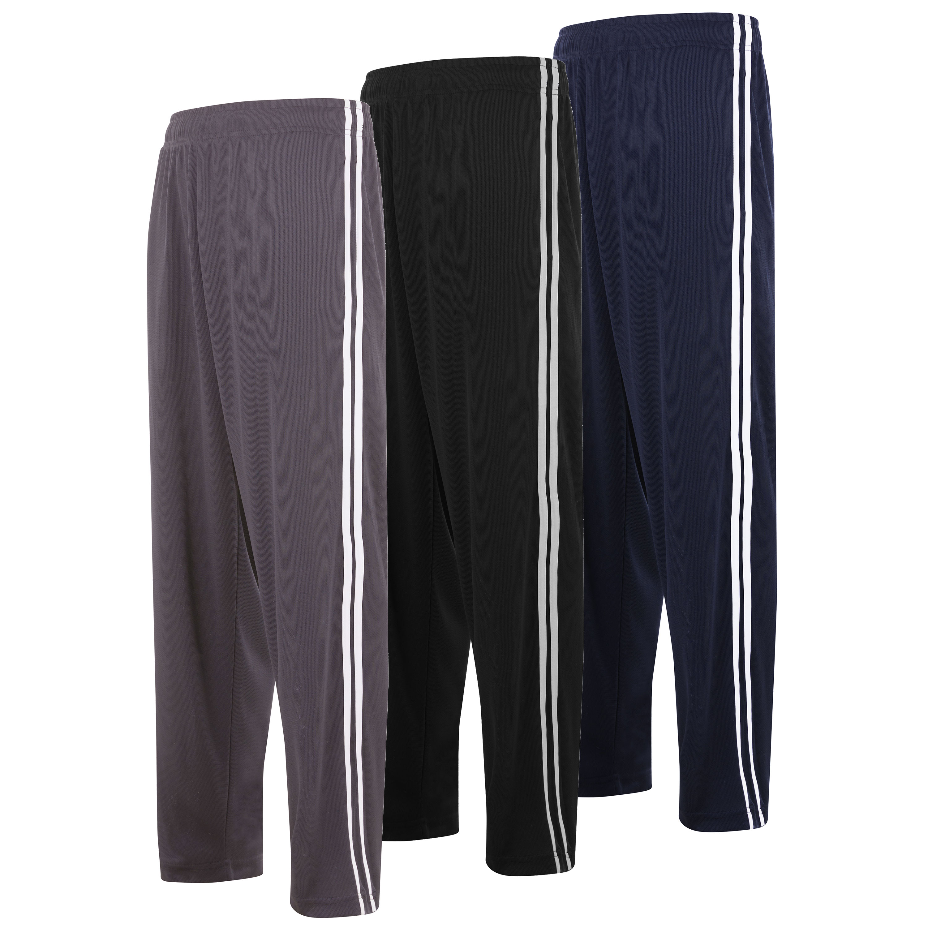 Athletic Works Men's and Big Men's Slim Knit Pants, 30" Inseam, Sizes S ...