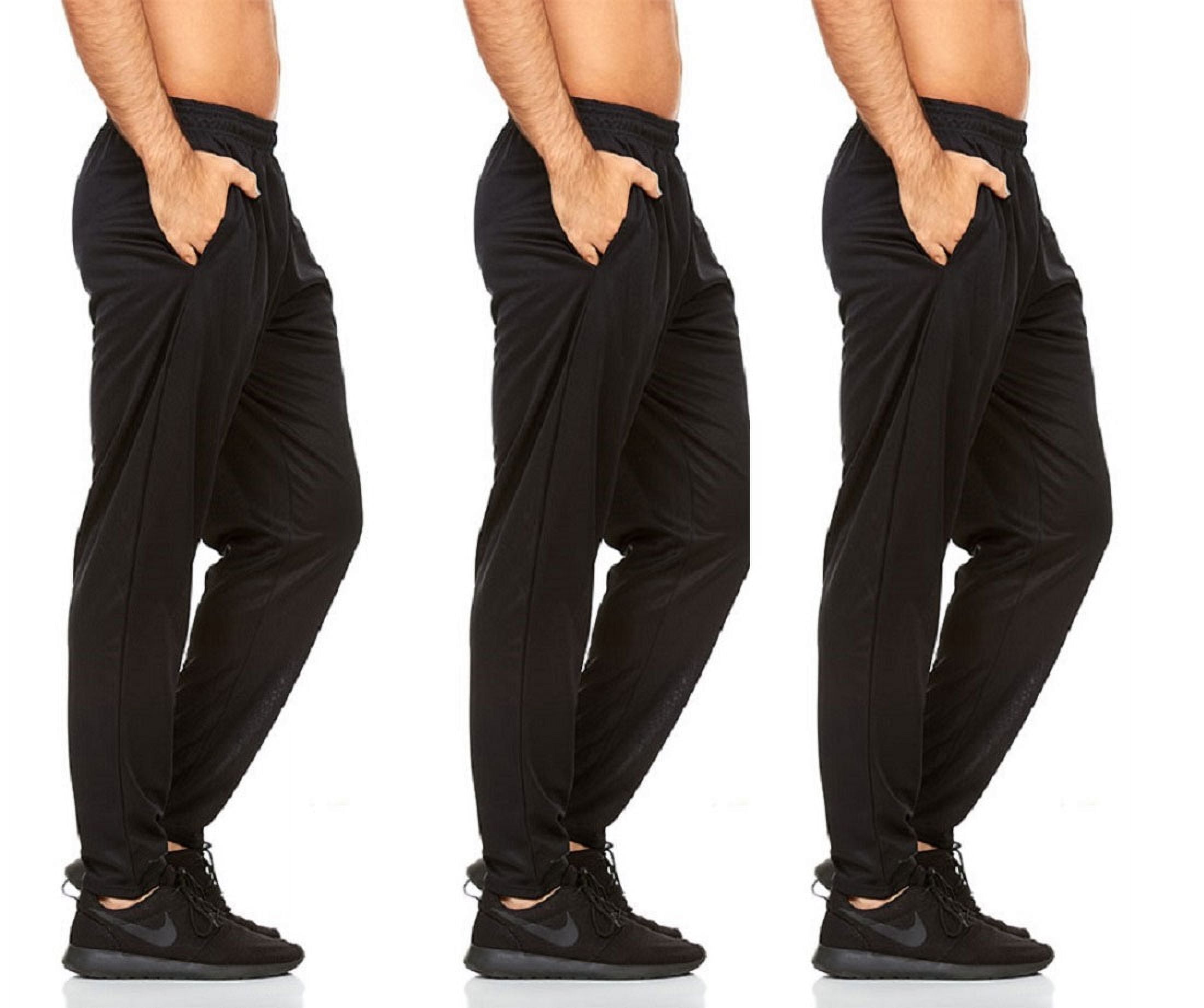 DARESAY Men's Lightweight Polyester Sweatpants, Quick-Dry Joggers with ...