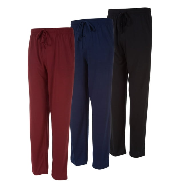DARESAY Mens Lightweight Knit Lounge Pants, Mens Jogging Pants, Mens Pajama Pants with Pockets ...