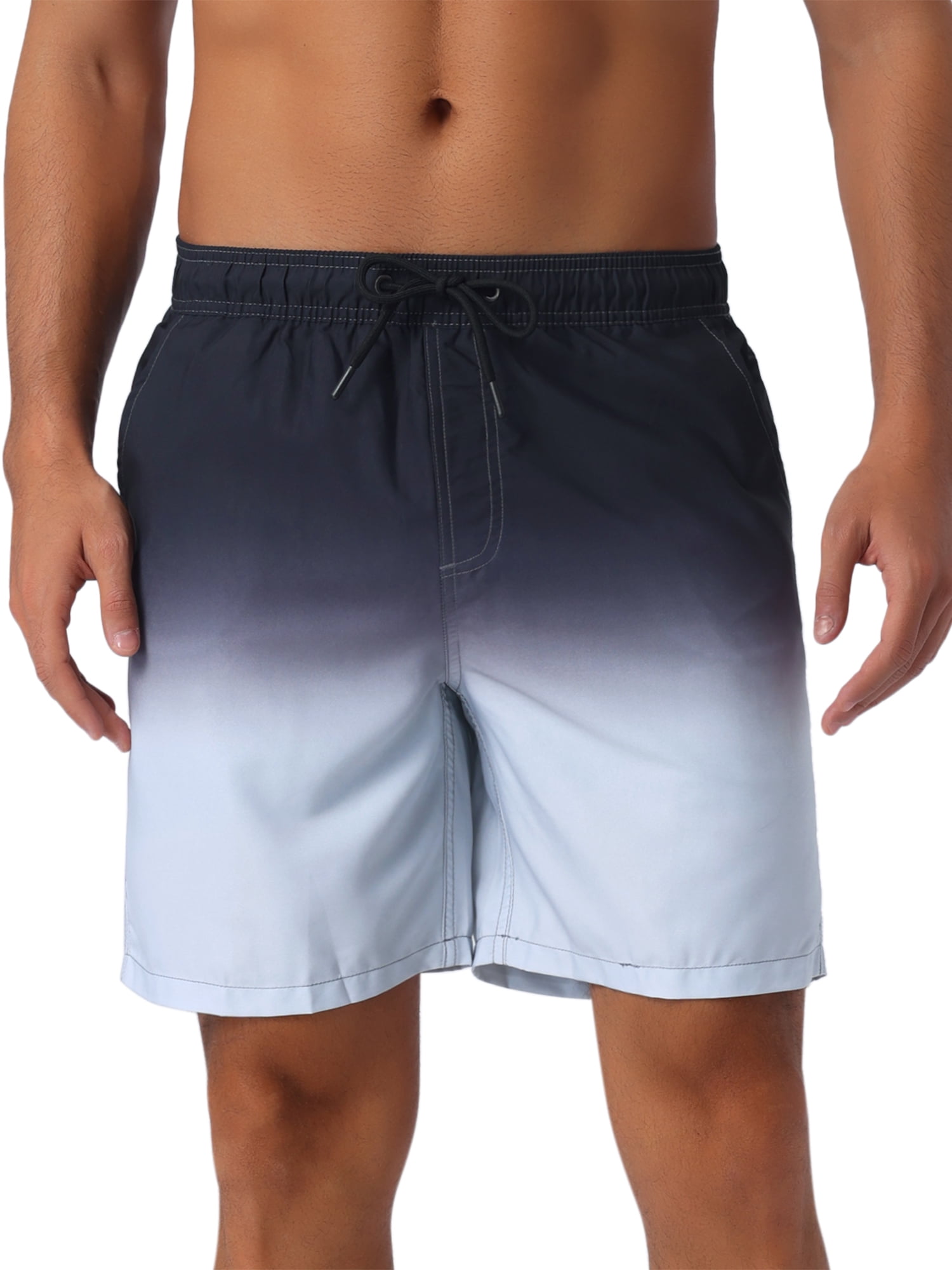 DARING DIVA Men's Drawstring Elastic Waist Lining Swimming Trunks 36 ...