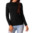 DARING DIVA Mock Neck Ribbed Knit Slim Fit Pullover Sweater Top L Black ...
