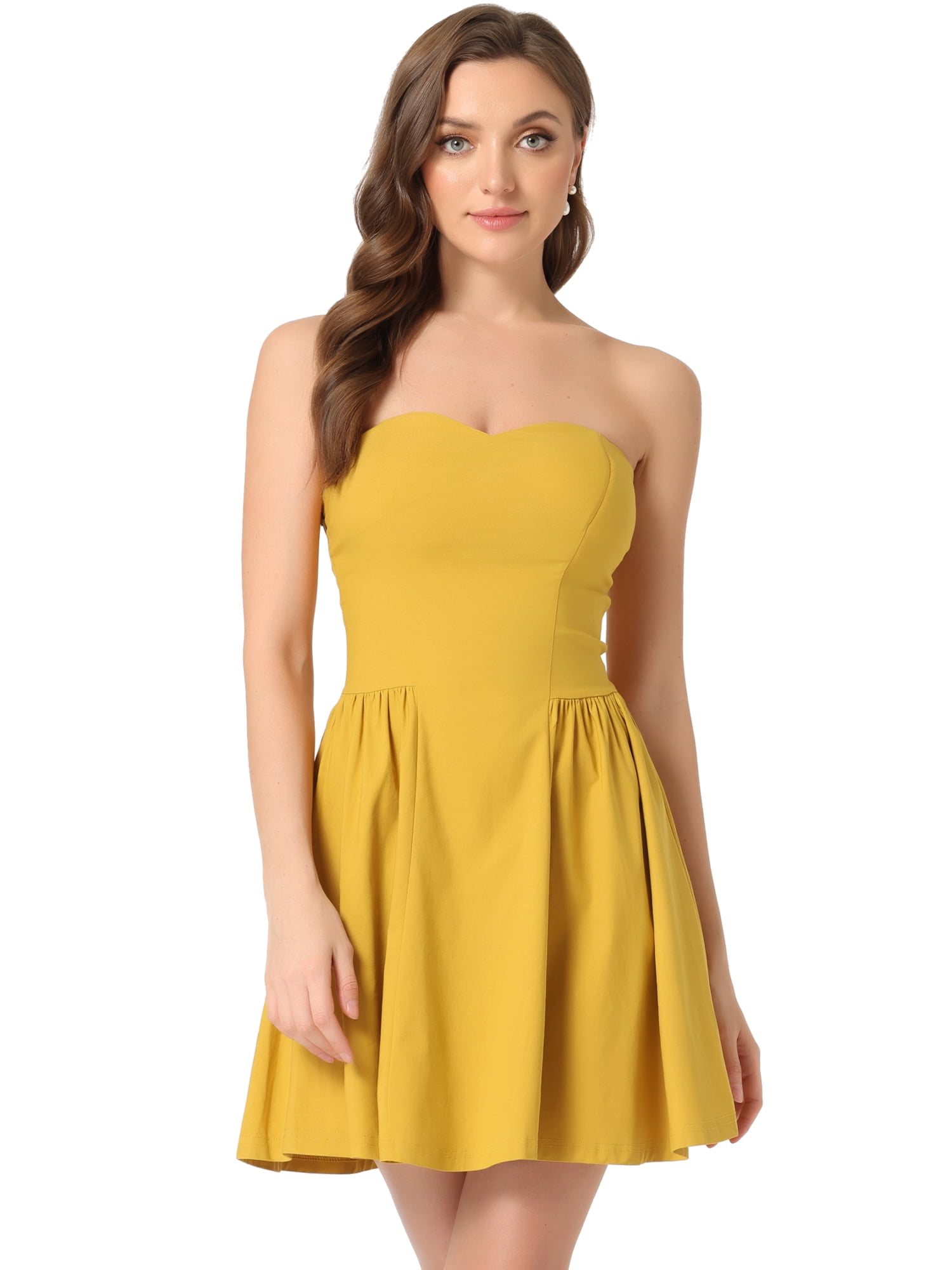 DARING DIVA Party Mini Strapless Sweetheart Neck Christmas Mini Dress S ...