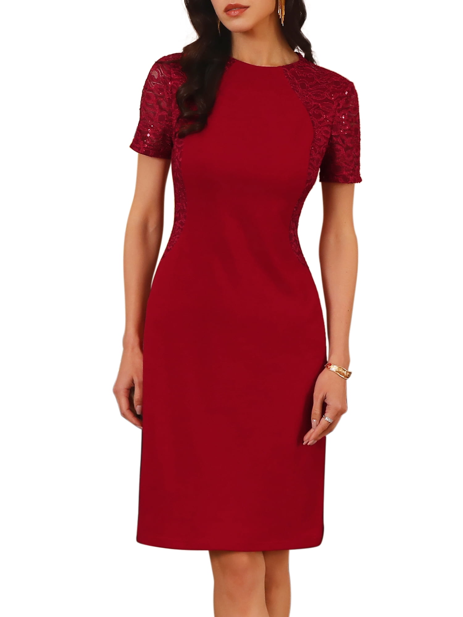 DARING DIVA Short Sleeve Cocktail Wedding Guest Bodycon Dress 2XL ...