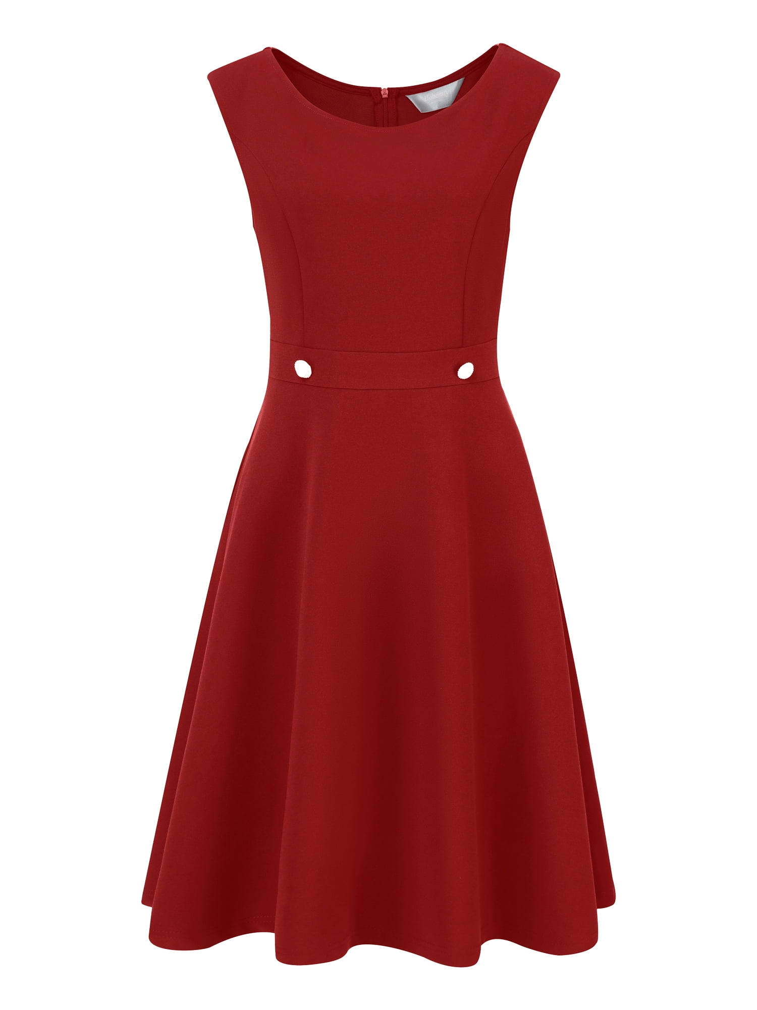 DARING DIVA Sleeveless Summer A-Line Casual Dress M Red - Walmart.com