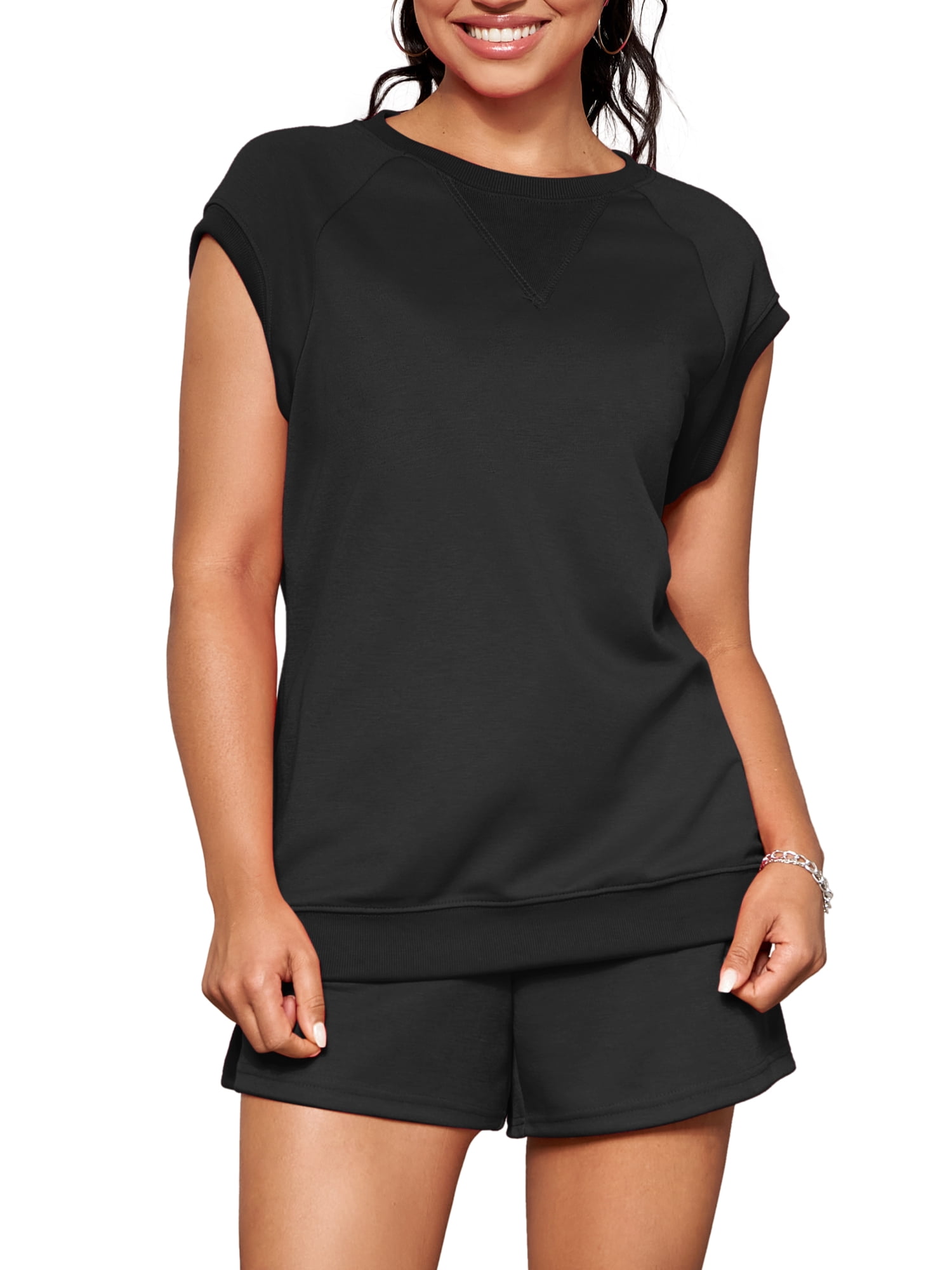 DARING DIVA Stylish Women's Graphic 2 Pieces Short Set with Cap Sleeves ...